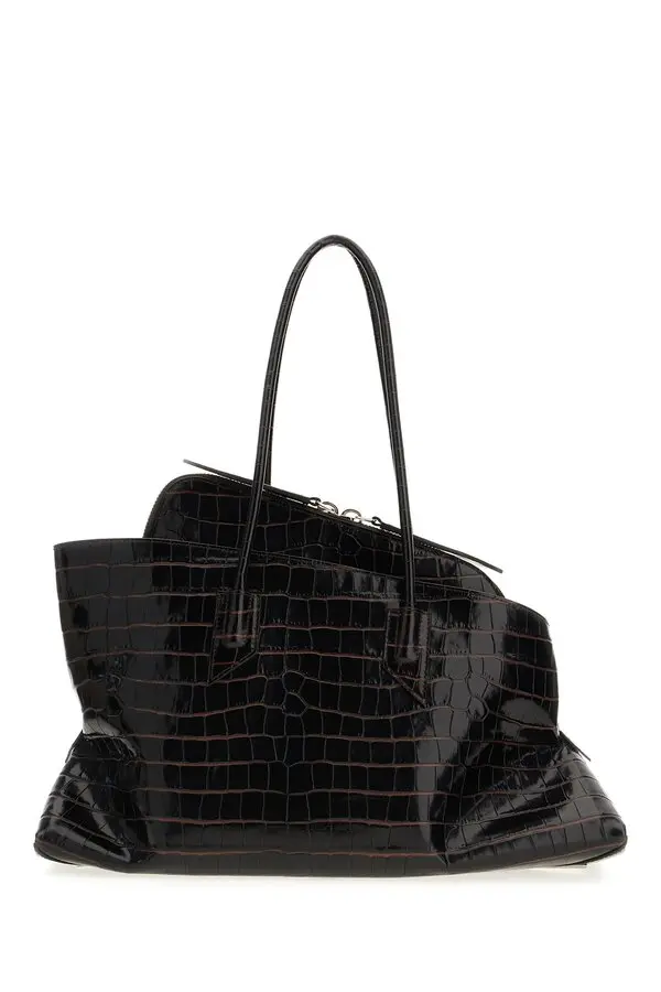 Attico Croc Effect Shopper Bag - Multicolor