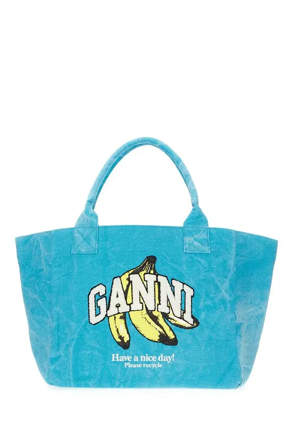 GANNI Printed Shopper Bag - Multicolor