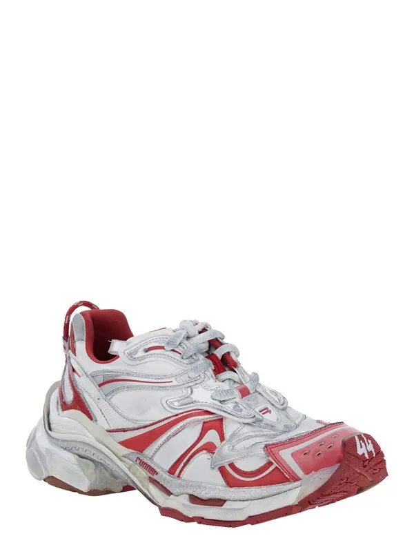 Balenciaga Runner 2' Sneaker With Embossed Logo In Mesh And Nylon