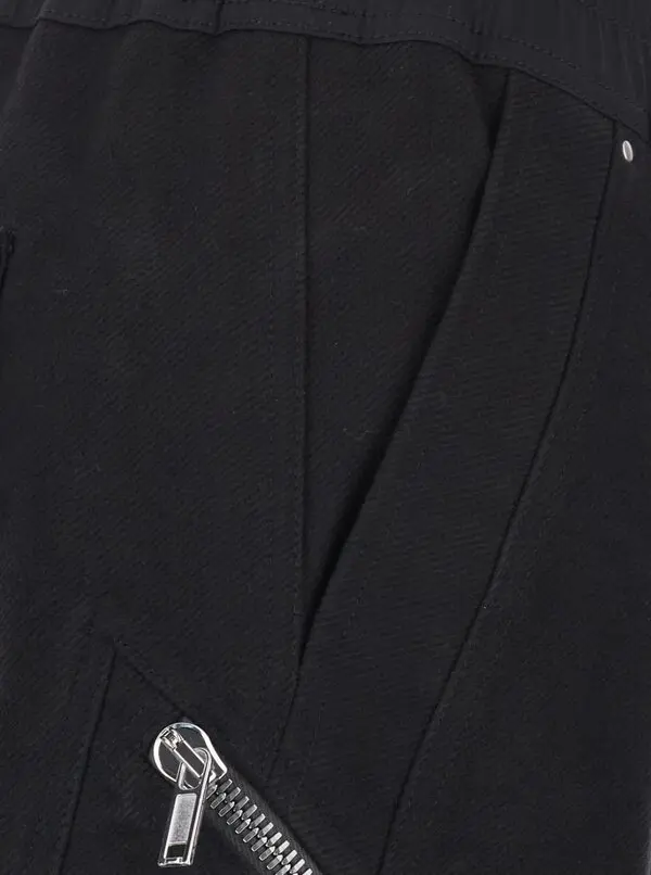Rick Owens Heizer' Pants With Side Zip Cargo Pockets In Cotton For