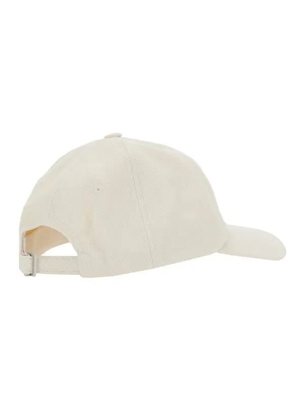 Jacquemus La Casquette Gadjo' Cotton Baseball Cap With Logo - White