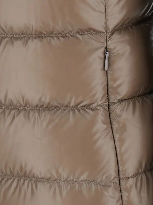 Herno Giada Hooded Short Puffer Jacket - Cream