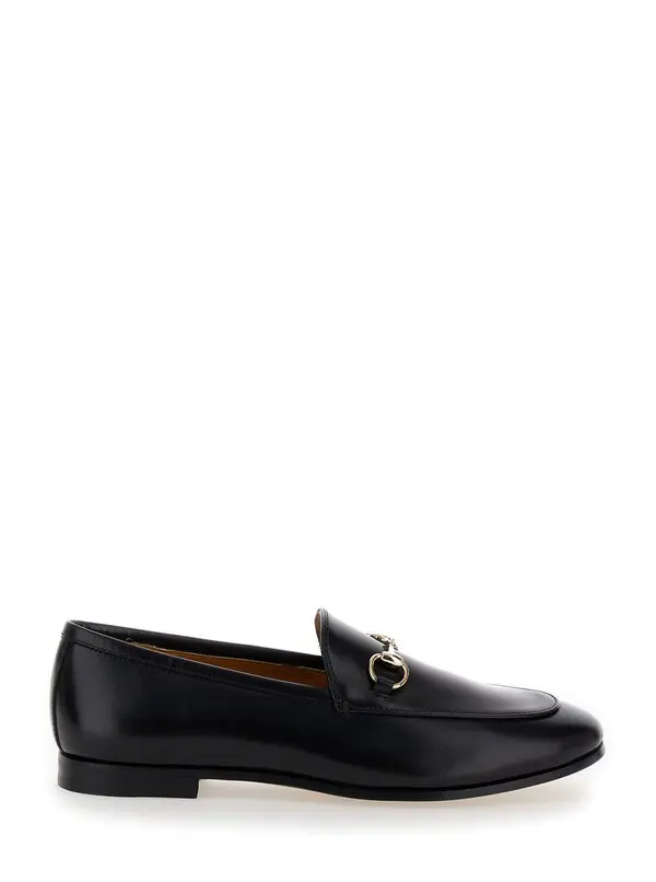 Gucci Jordaan Loafers With Horsebit Detail - Black