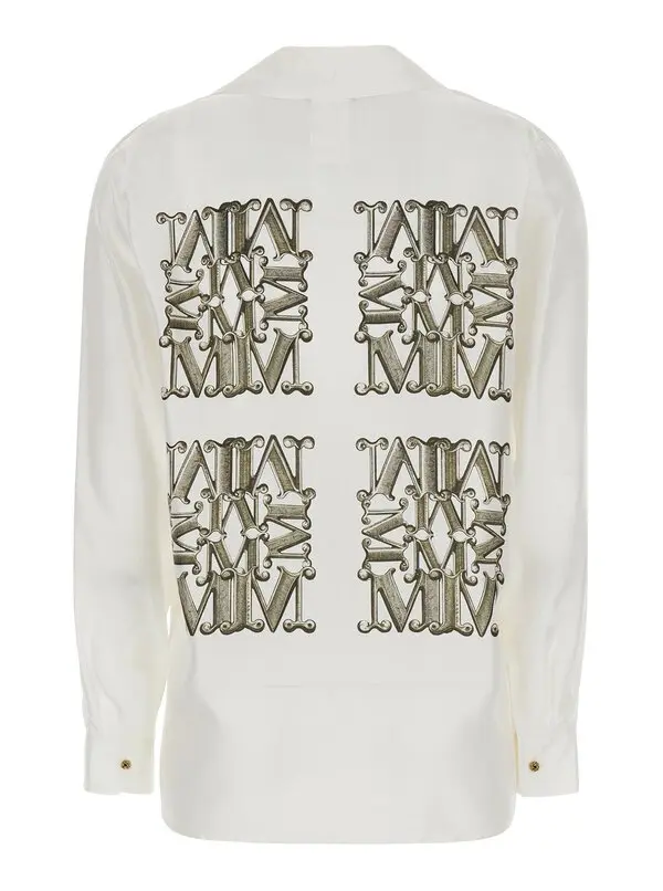 Max Mara Elegant Cotton Shirt With Classic Collar And Long Sleeves - Multicolor