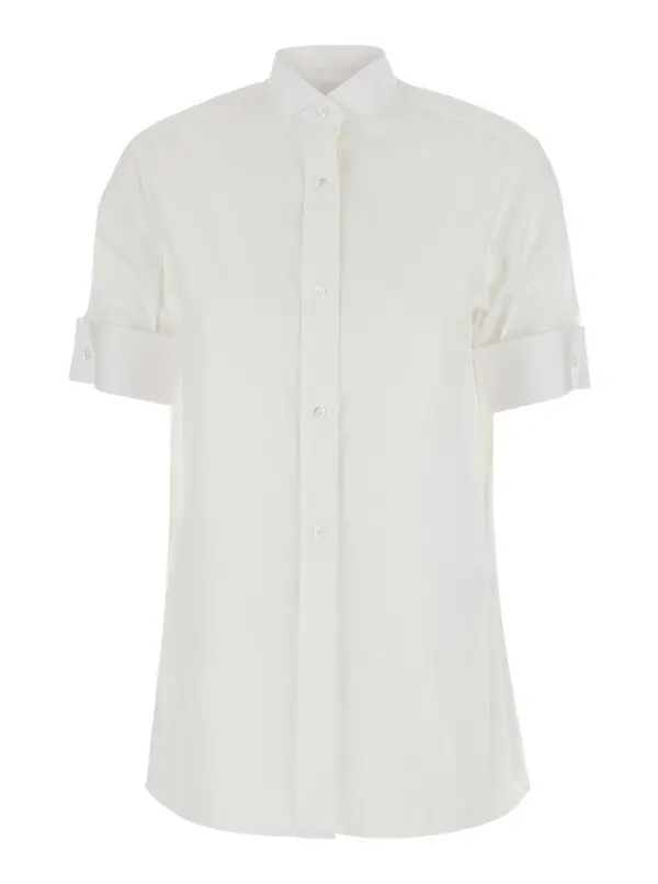 MAISON MARGIELA Short Sleeve Shirts With Collar And 100% White Cotton For - Multicolor