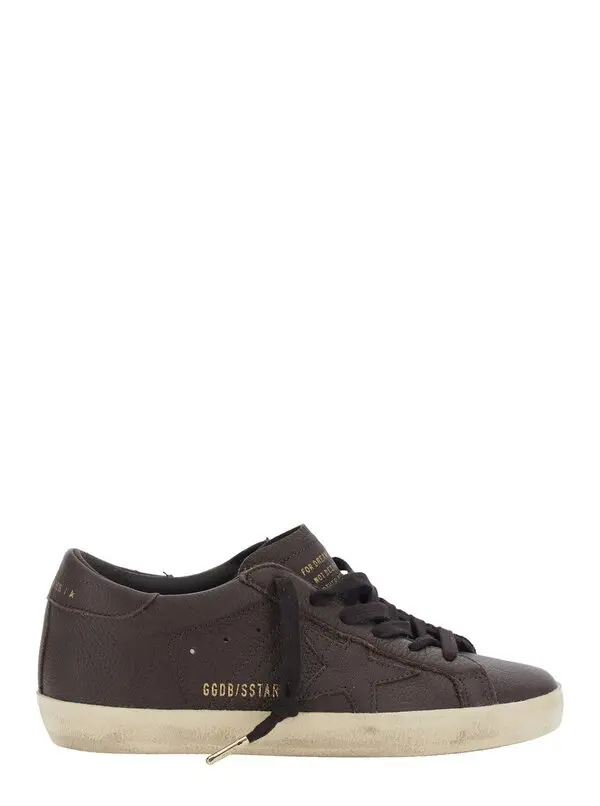 GOLDEN GOOSE Super Star Sneakers With Suede Detail - Brown
