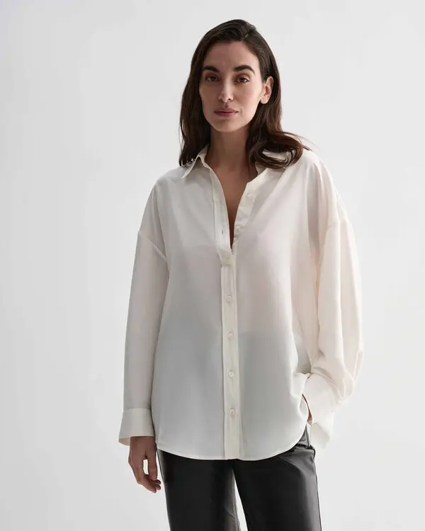 Veronica De Piante Maren Silk Shirt - White