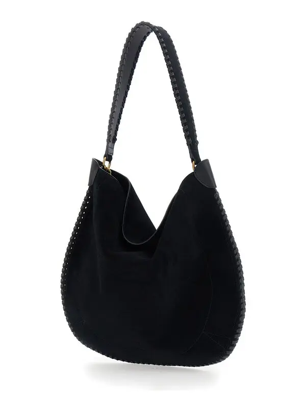 Isabel Marant Étoile Oskan Shoulder Bag With Removable Strap And Embossed Logo