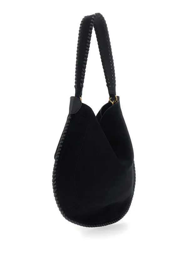 Isabel Marant Étoile Oskan Shoulder Bag With Removable Strap And Embossed Logo