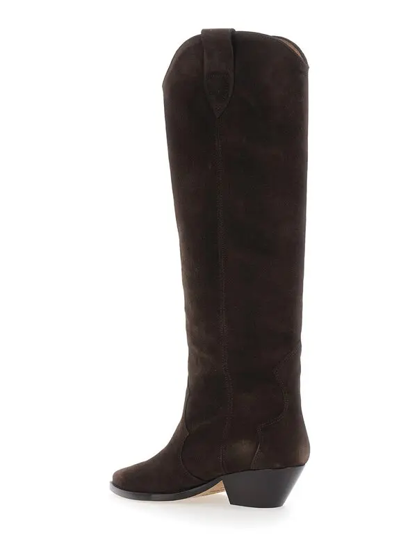 Isabel Marant Étoile Denvee Suede Boots - Multicolor