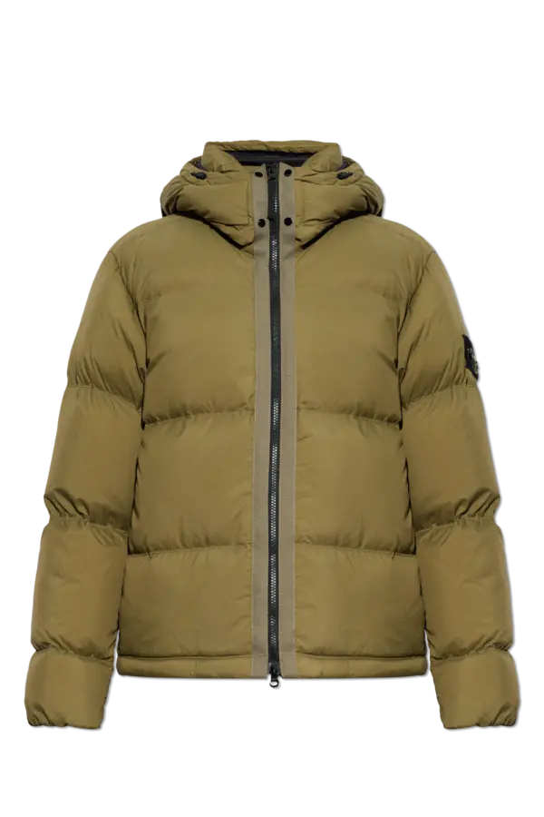 Stone Island Puffer Jacket With Hood - Green