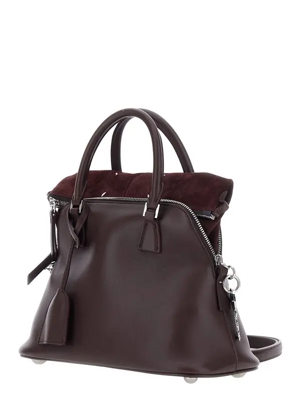 MAISON MARGIELA Leather Handbag With Adjustable Shoulder Strap - Multicolor