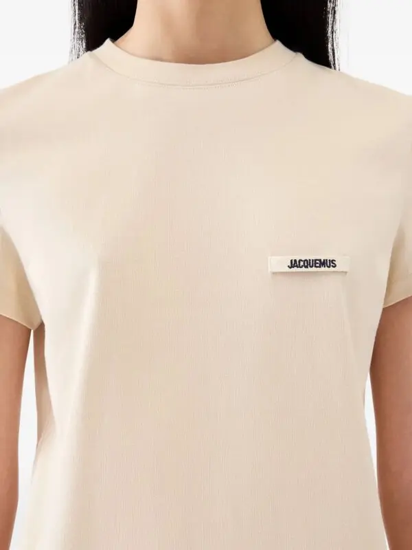 Jacquemus Cotton T-shirt With Logo Applique
