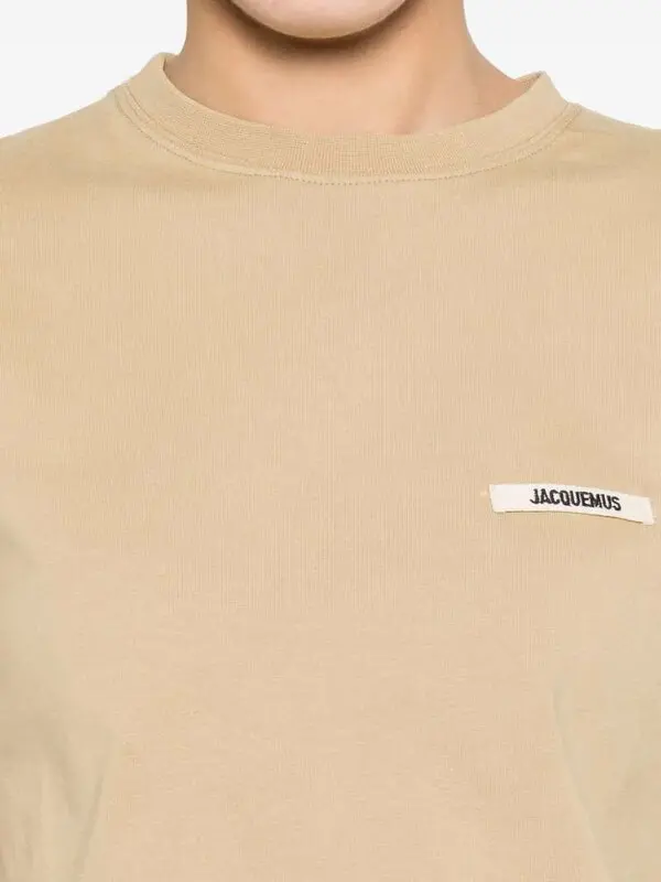 Jacquemus Cotton T-shirt With Logo Applique