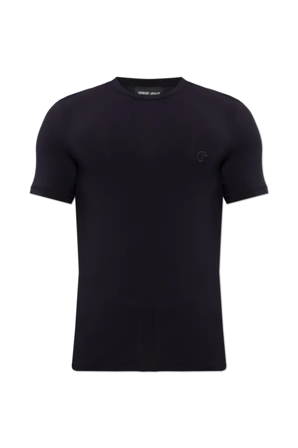 Giorgio Armani T-shirt With Embroidered Logo