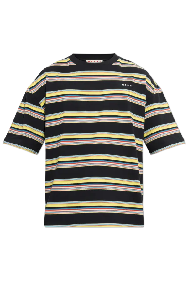 Marni T-shirt With Logo - Multicolour
