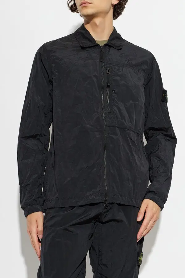 Stone Island Jacket With Logo Patch