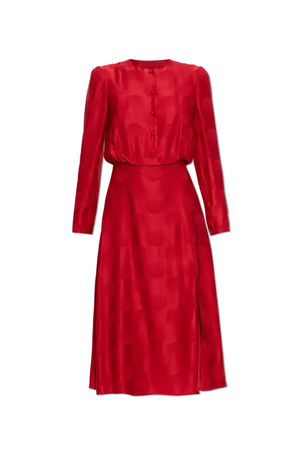 Valentino Garavani Silk Dress - Red