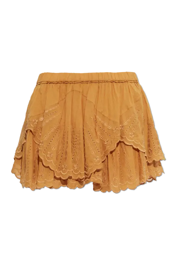 MARANT ETOILE Layale' Skirt-shorts - Orange