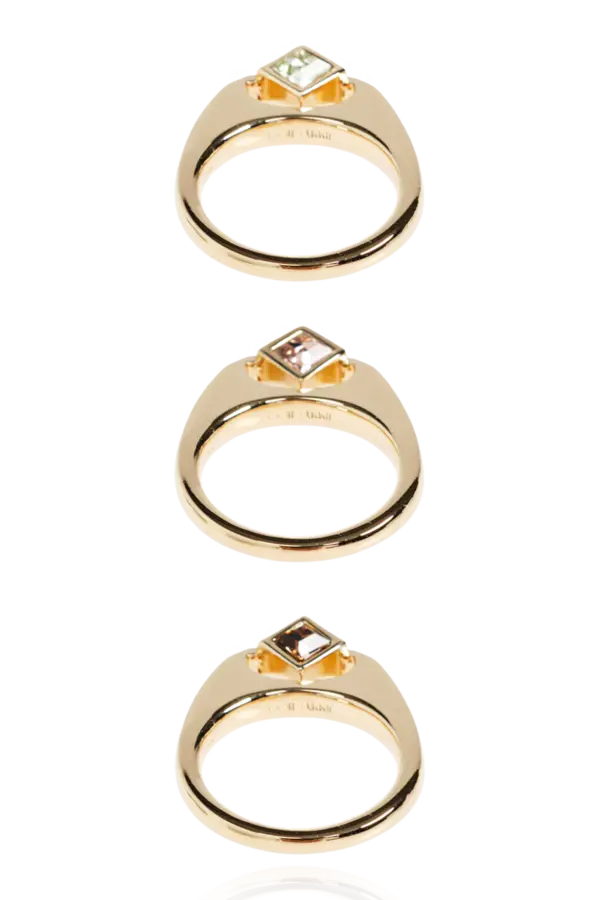 JIMMY CHOO Set Of Three Rings