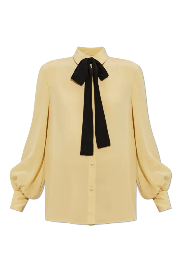 Valentino Garavani Silk Shirt With A Scarf