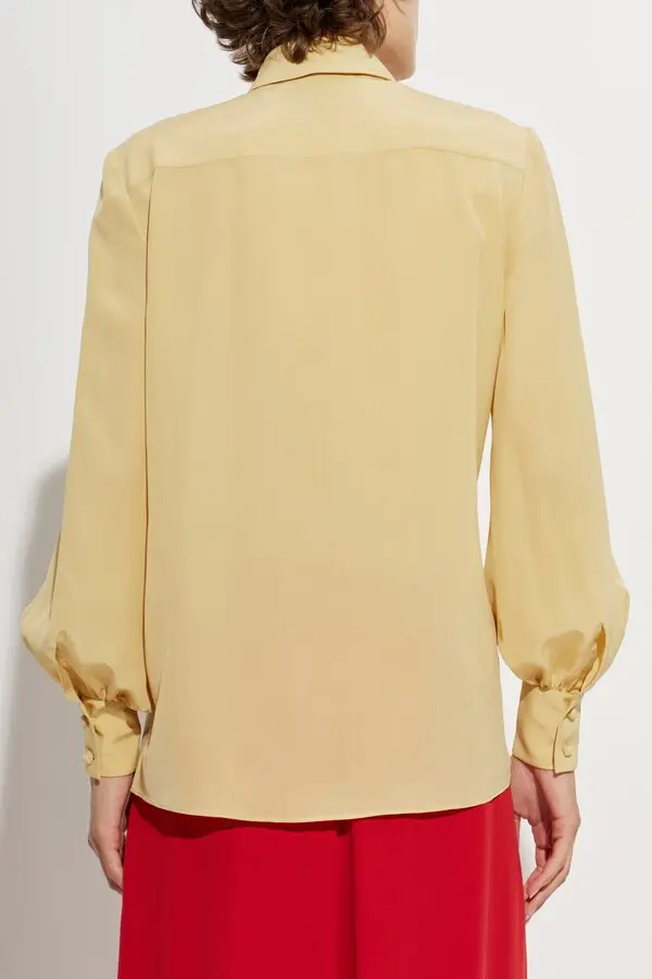 Valentino Garavani Silk Shirt With A Scarf