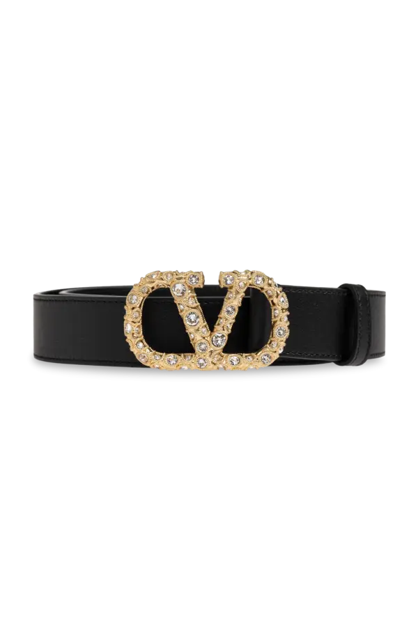Valentino Garavani Leather Belt - Black