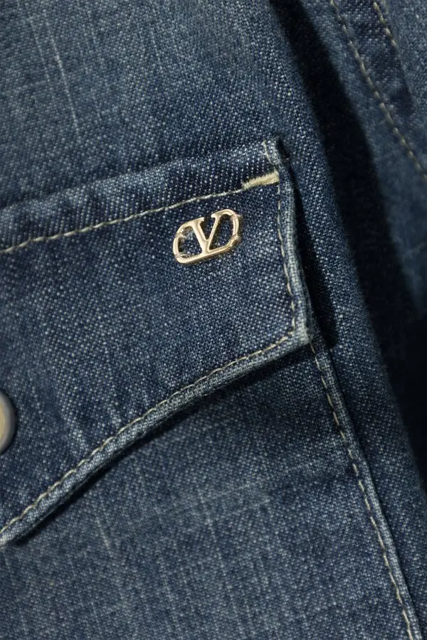 Valentino Garavani Denim Dress With Belt