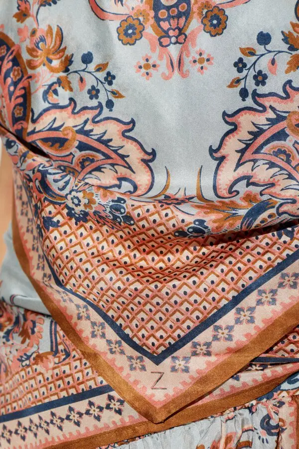 Zimmermann Silk Top With An Open Back