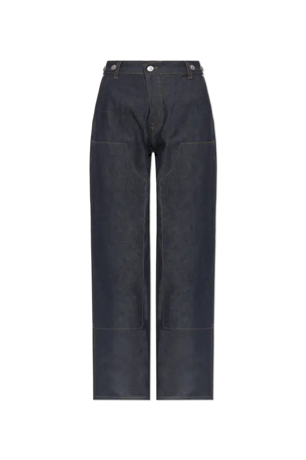 Victoria Beckham Jeans With Multiple Pockets - Navy Blue