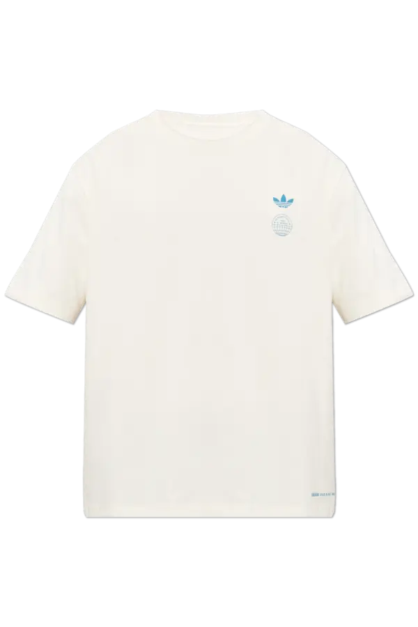 ADIDAS ORIGINALS T-shirt With Logo - Cream