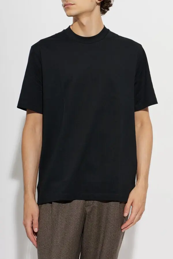 Brioni Cotton T-shirt With Logo