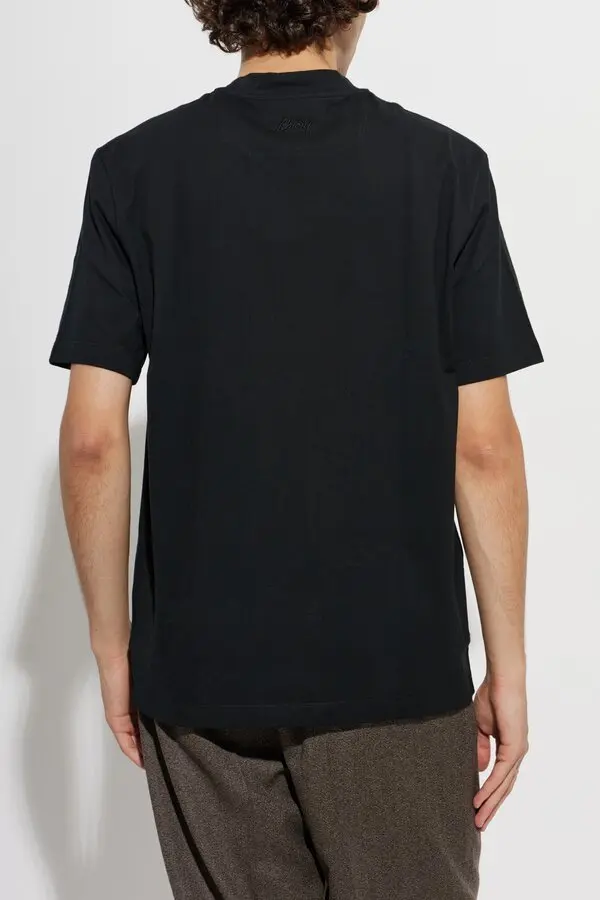 Brioni Cotton T-shirt With Logo