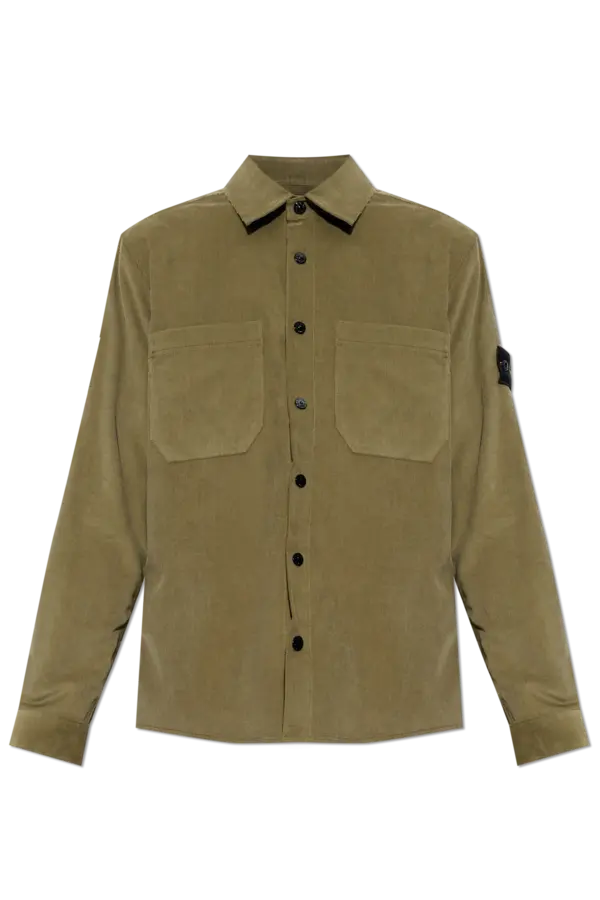 Stone Island Corduroy Shirt - Green