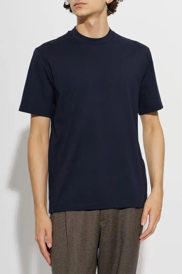 Brioni Cotton T-shirt With Logo