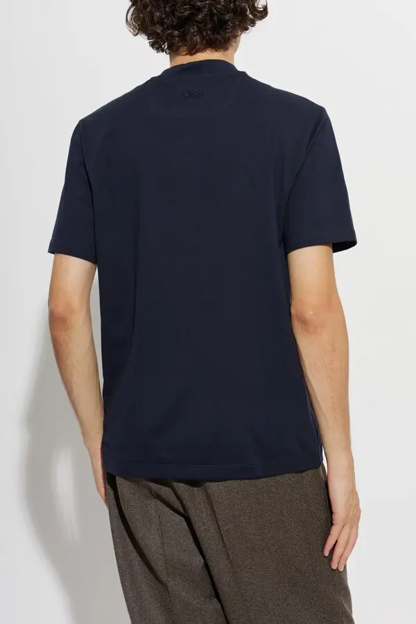 Brioni Cotton T-shirt With Logo