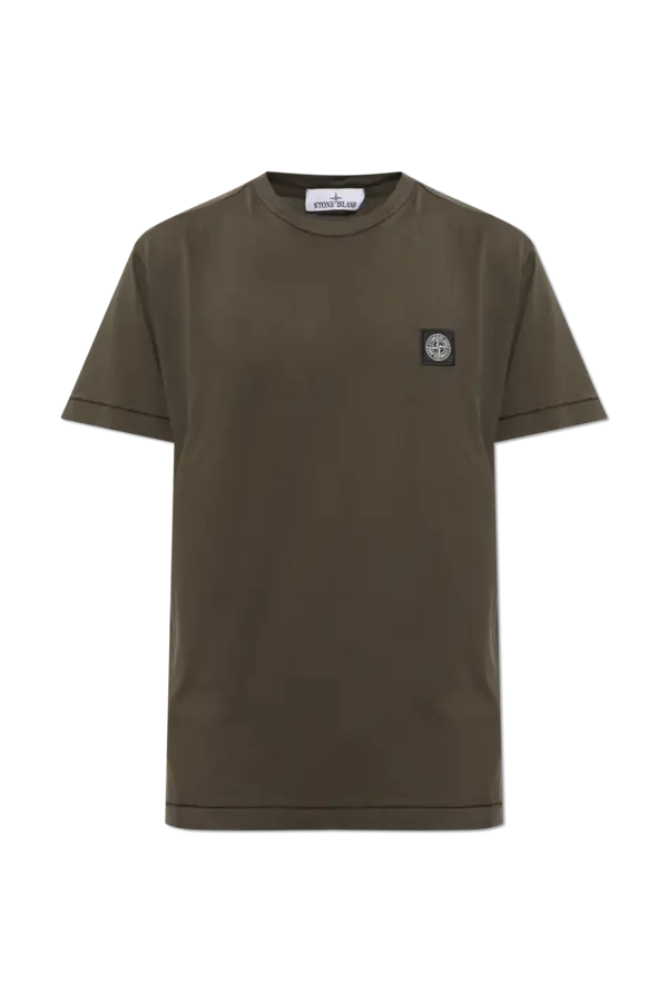 Stone Island T-shirt With Logo - Brown