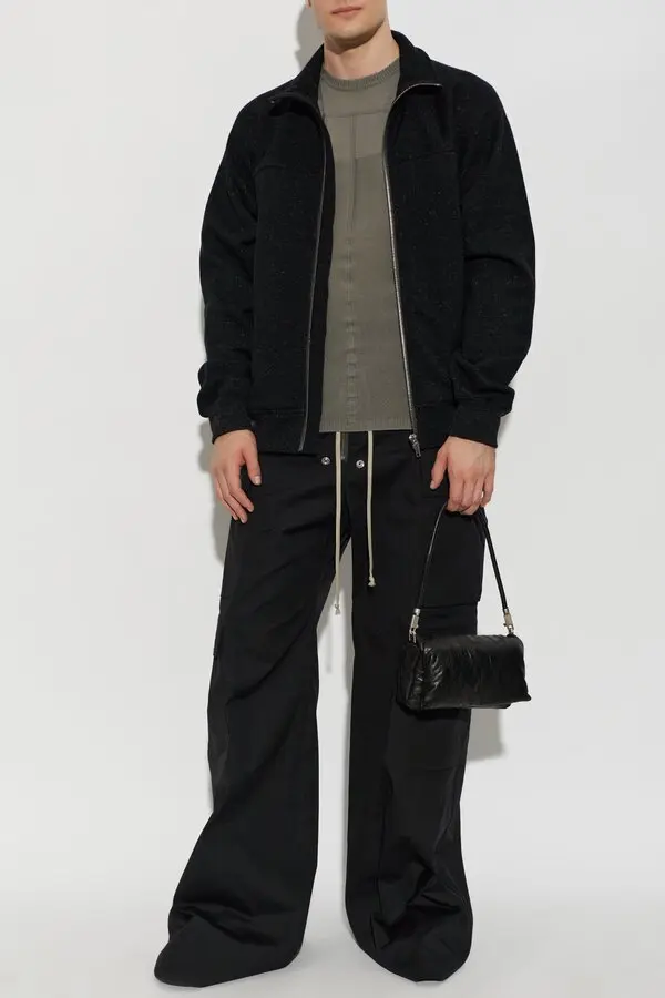 Rick Owens Stand Collar Zip-up Sweatshirt