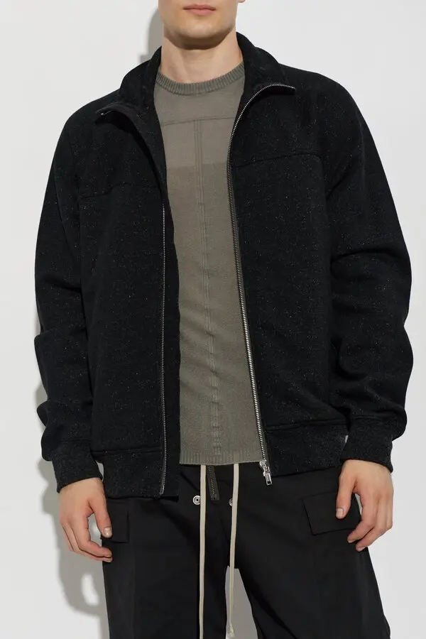 Rick Owens Stand Collar Zip-up Sweatshirt