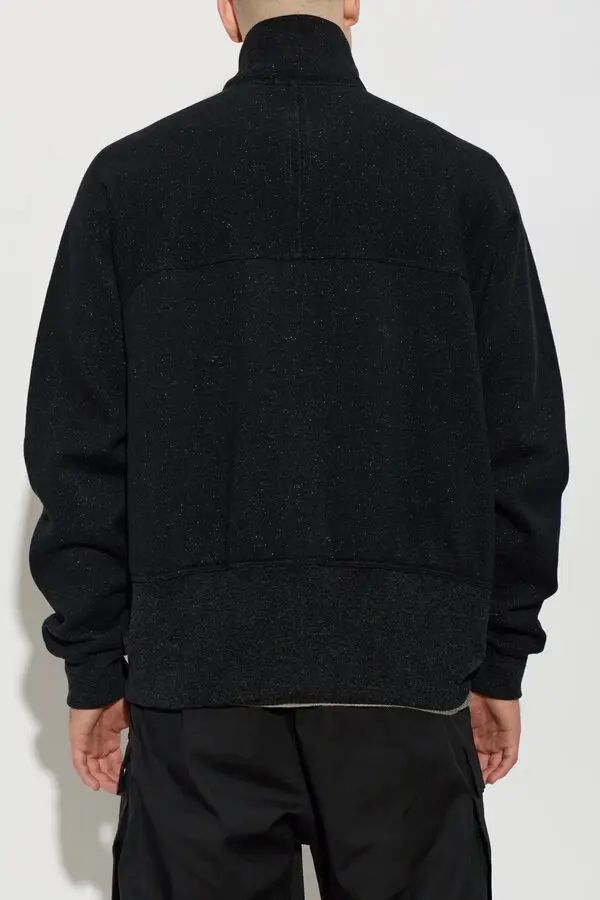 Rick Owens Stand Collar Zip-up Sweatshirt