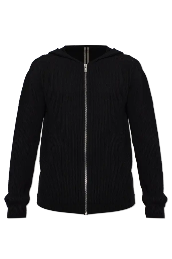 Rick Owens Wool Cardigan With Hood