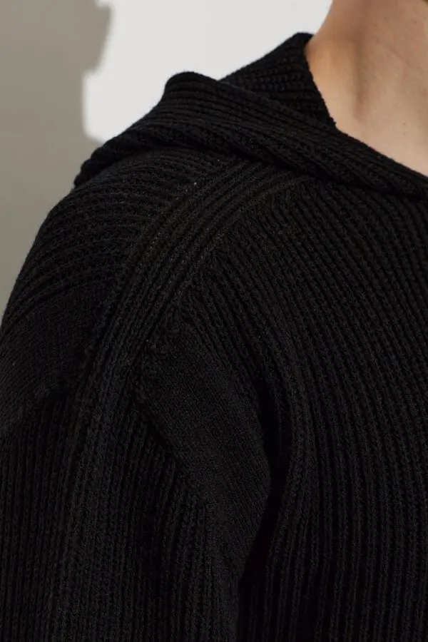 Rick Owens Wool Cardigan With Hood