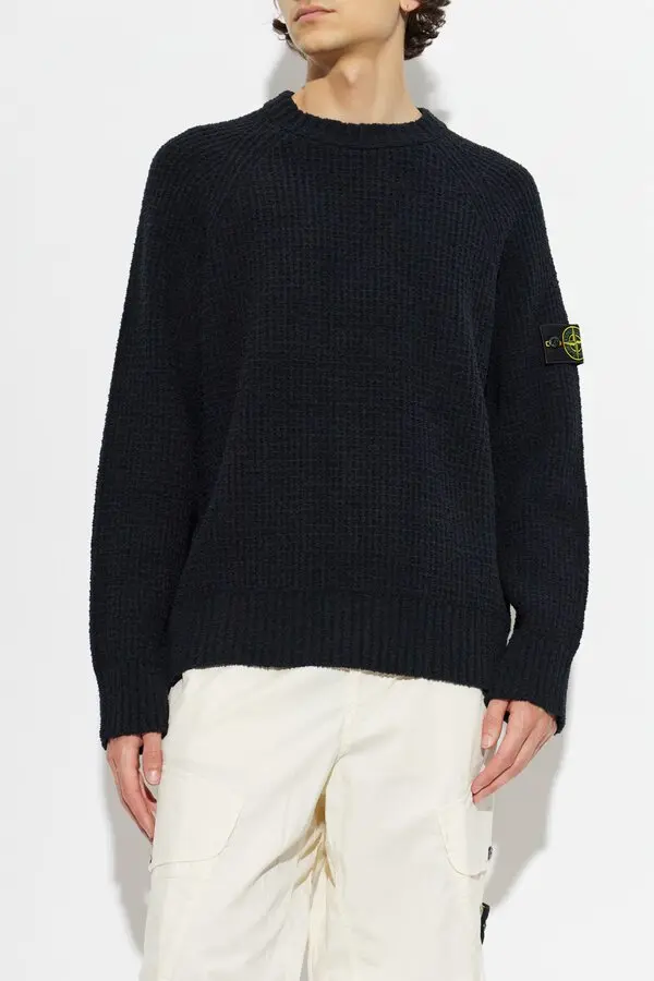 Stone Island Sweater With Logo Patch