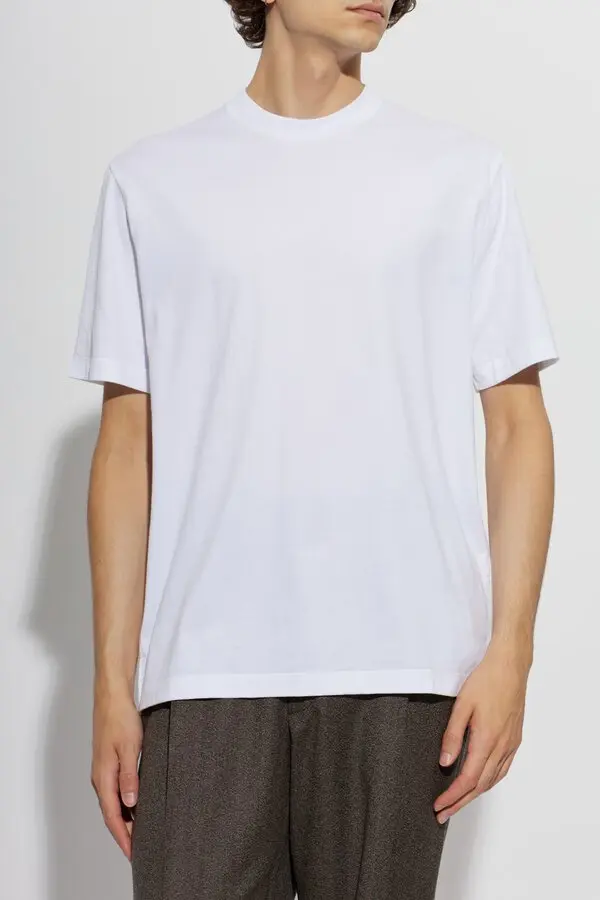 Brioni Cotton T-shirt With Logo