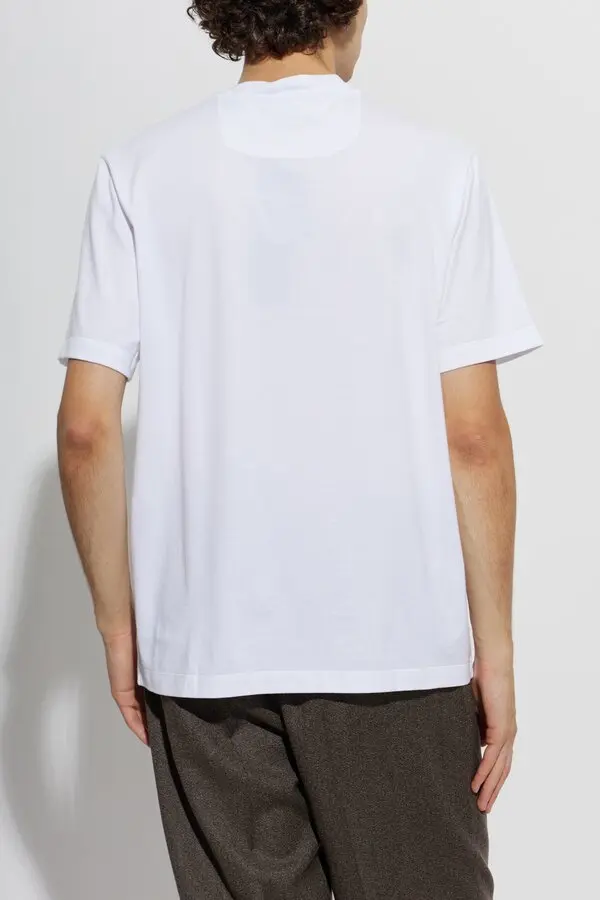 Brioni Cotton T-shirt With Logo