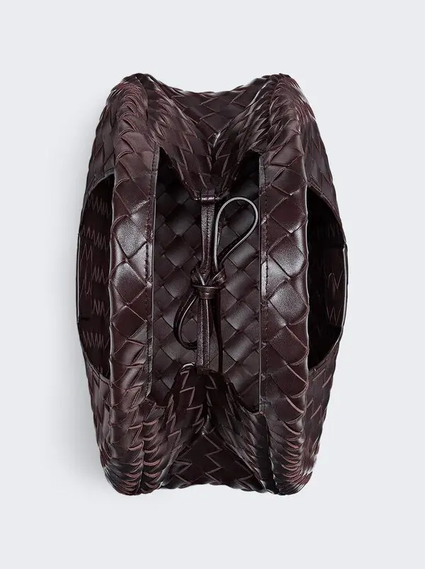 Bottega Veneta Small Campana Bag Dark Barolo