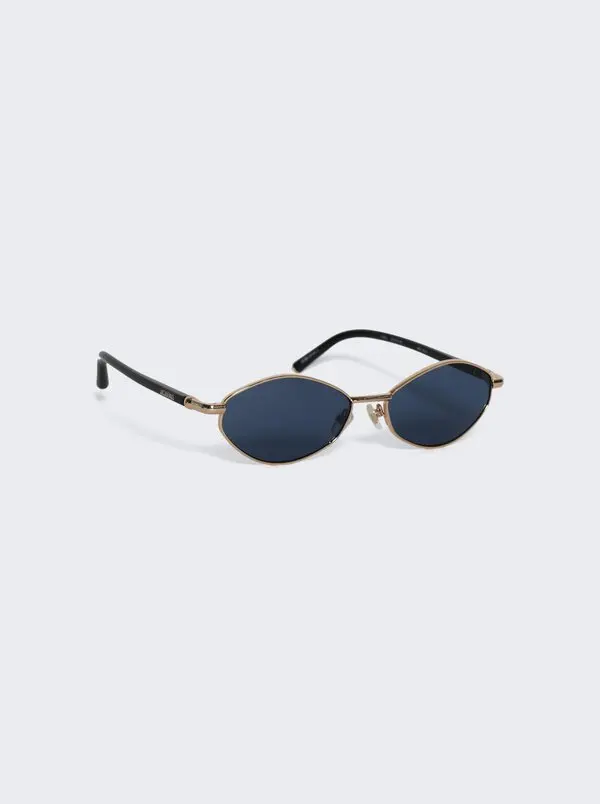 Jacquemus Sirocco Sunglasses Gold And Navy