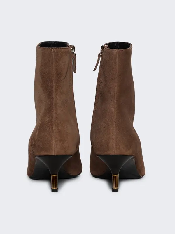 Khaite Bella Ankle Boot 55 - Beige