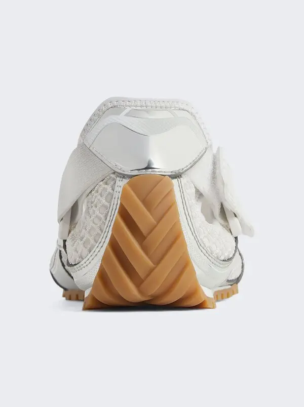 Bottega Veneta Orbit Flash Mary-jane Sneaker And Optic White