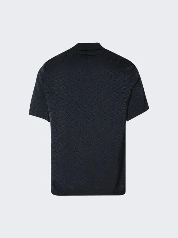 Casablanca Knit Collar Polo Shirt Dark